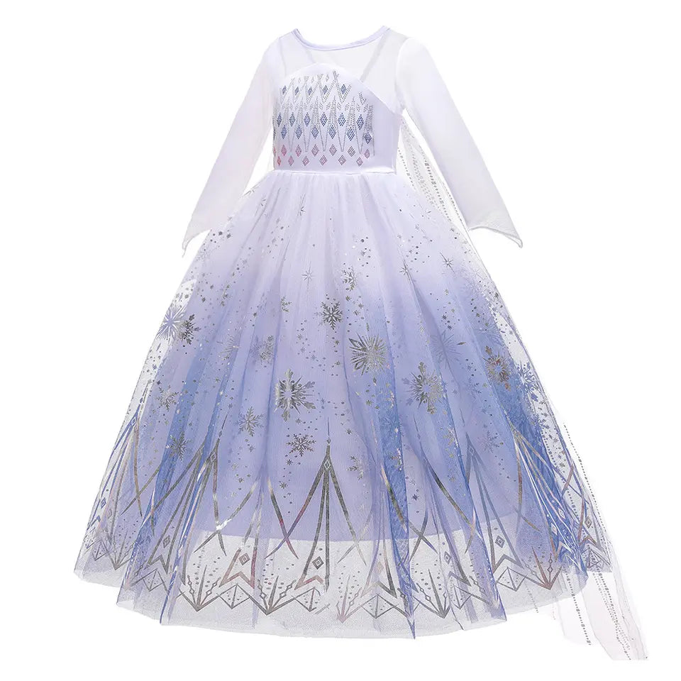 Elsa ijskristallen jurk - Frozen - Prinsessenjurk - Verkleedkleding ...